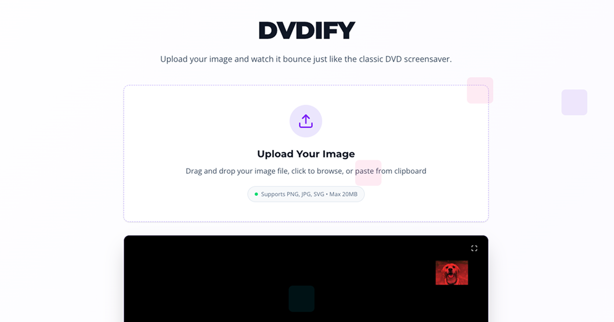 DVDify - The DVD screensaver for your images
